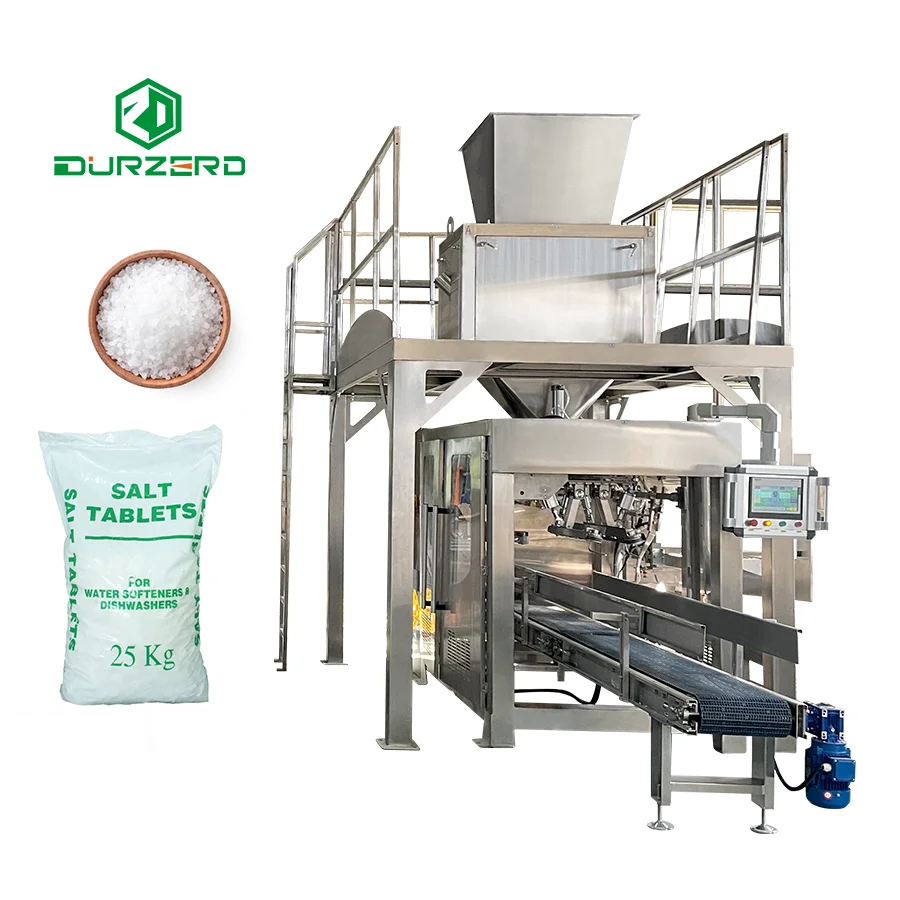 Salt Bagging Machine 10kg 25kg Packaging Machine Salt Grinder and ...