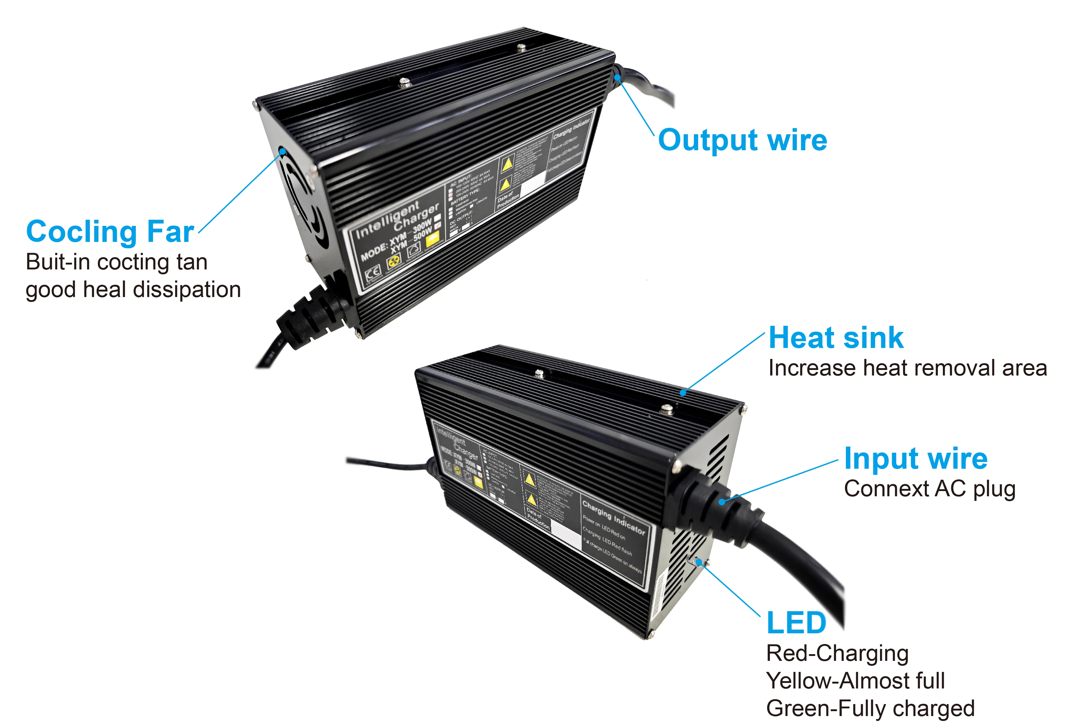 12v 20ah Batteries Electric Scooter Charger 24V 14.6V 2s Lithiun Ion ...