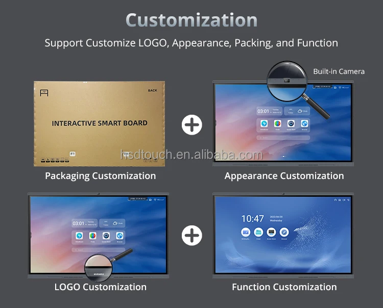 Smart Board 55 65 75 86 Inch - Interactive Education Screen