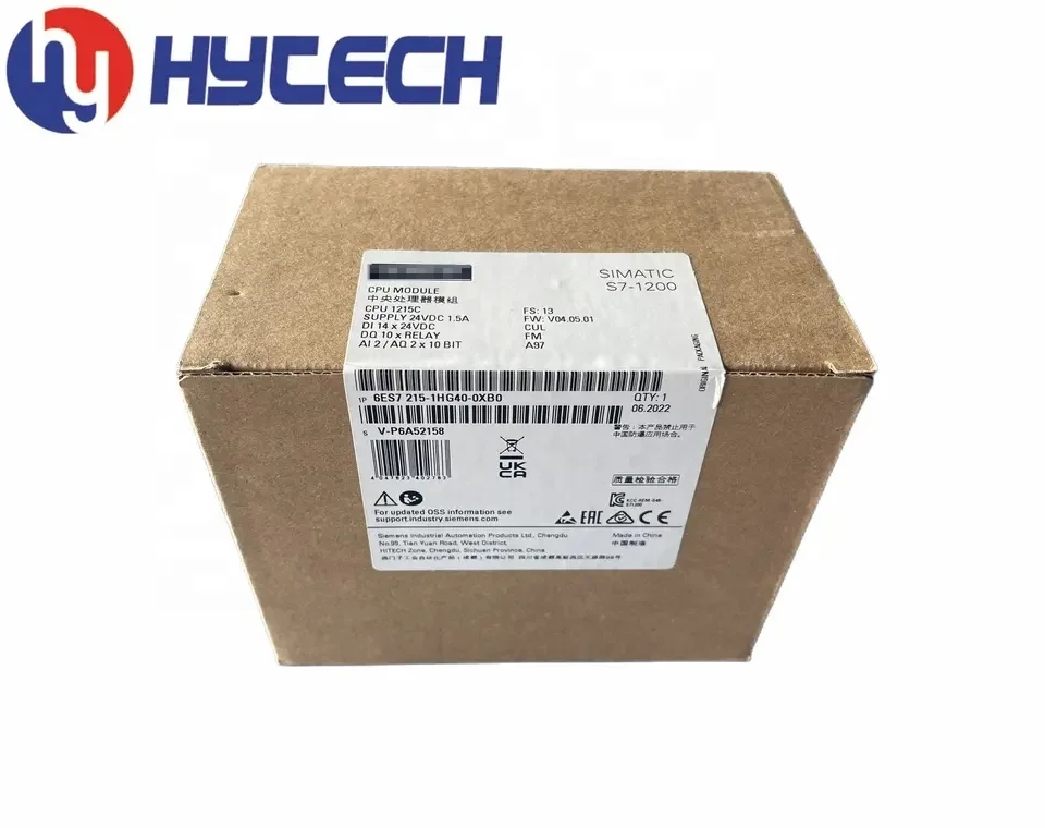 Plc Controller Simatic S7-1200 Cpu 1215fc Dc/dc/relay 6es7215-1hf40-0xb0 For S7-1200f - Buy Cpu ...