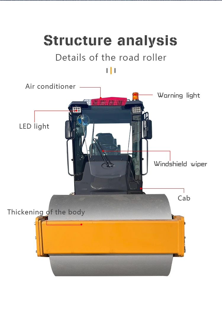 8 Ton Road Roller Compactor Storike Road Roller Single Road Roller ...