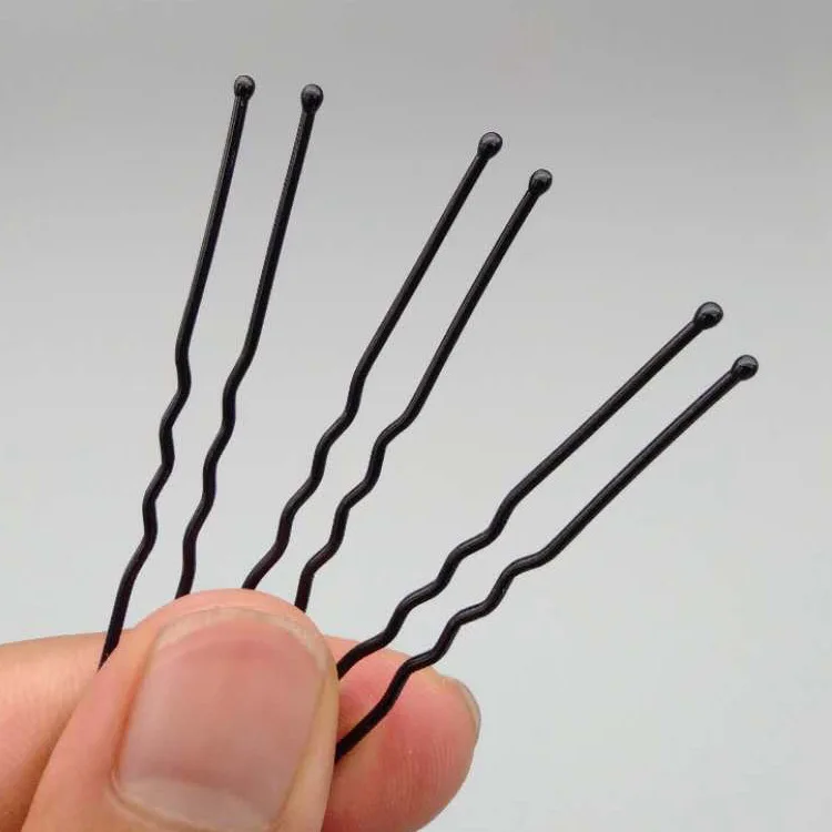 500g /BOX Black 5cm,6cm,7cm U sharp Hairpins Hair Bobby Pin for Women ...