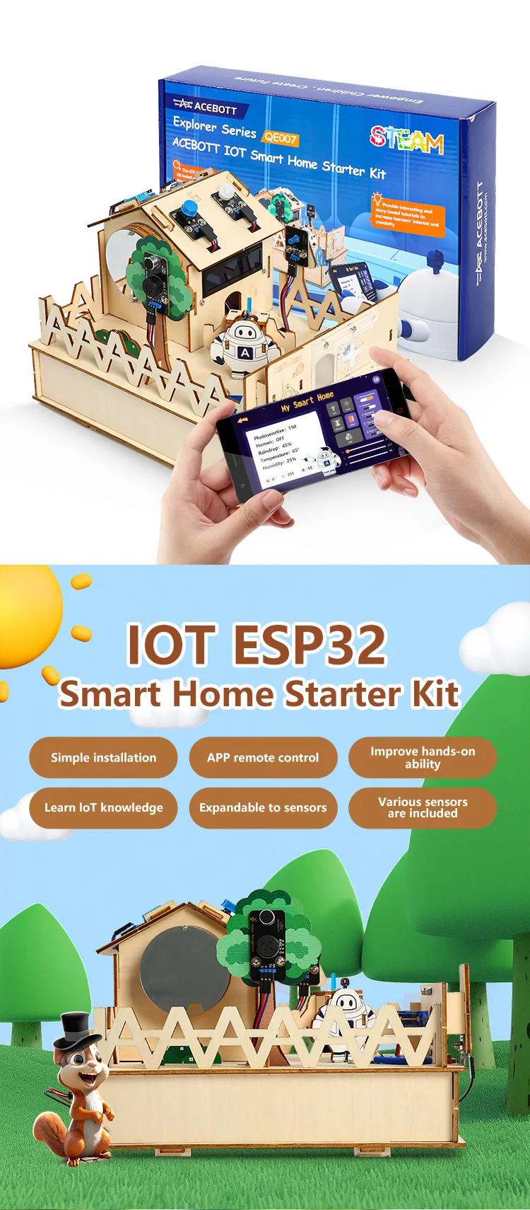Robotlinking ESP32 Smart Home Starter Kit - DIY Projects