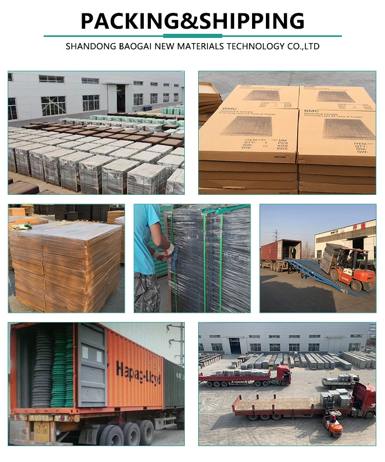 2023 New Design Factory Sales Fiber Plastic Square En124 D400 Composite ...