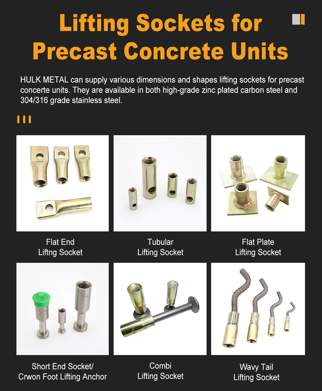 Short Time Delivery High Quality Precast Concrete Socket Lifting Anchor ...