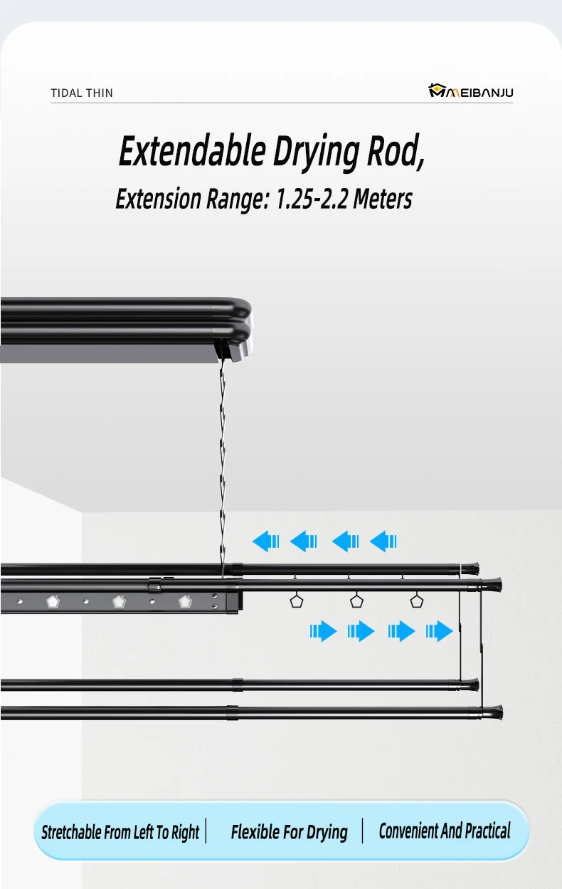 Oem Electric Drying Rack With Smart Retractable Automatic Clothes Dryer ...