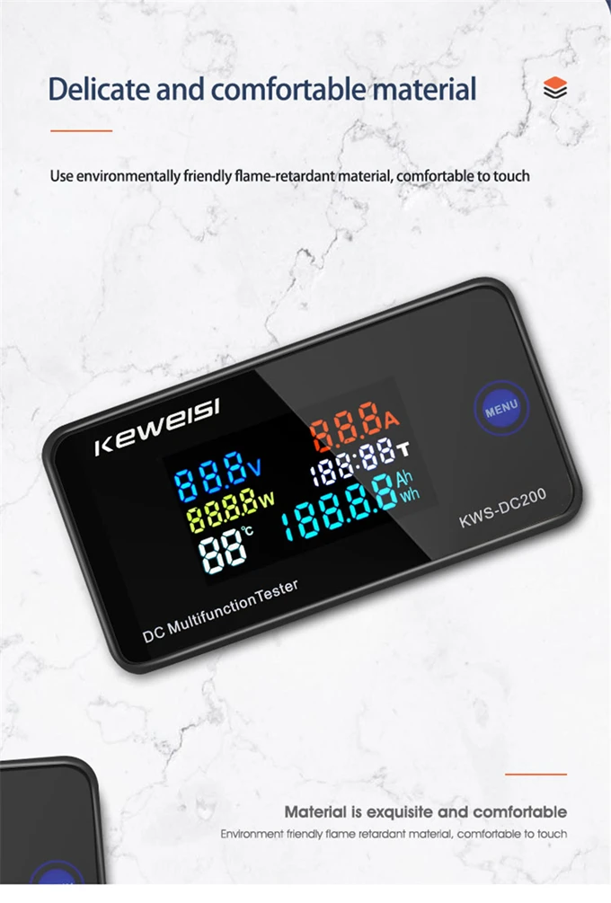 Kws-dc200 Voltmeter Ammeter Kws Power Energy Meter Dc 0-200v Led Ac Wattmeter Electricity Meter ...