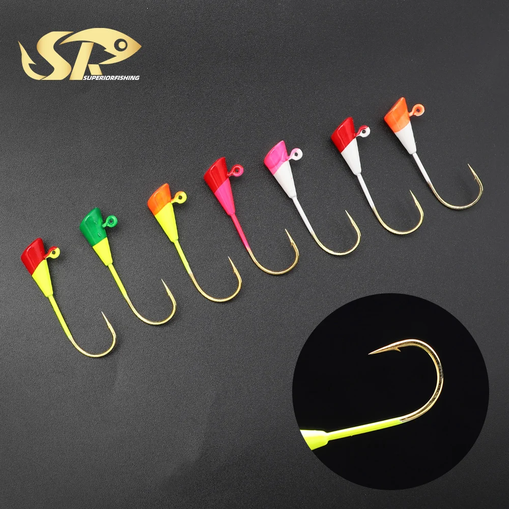 SUPERIORFISHING Fishing Shad Darts LeadJig Head Fishing Jig Hook ...