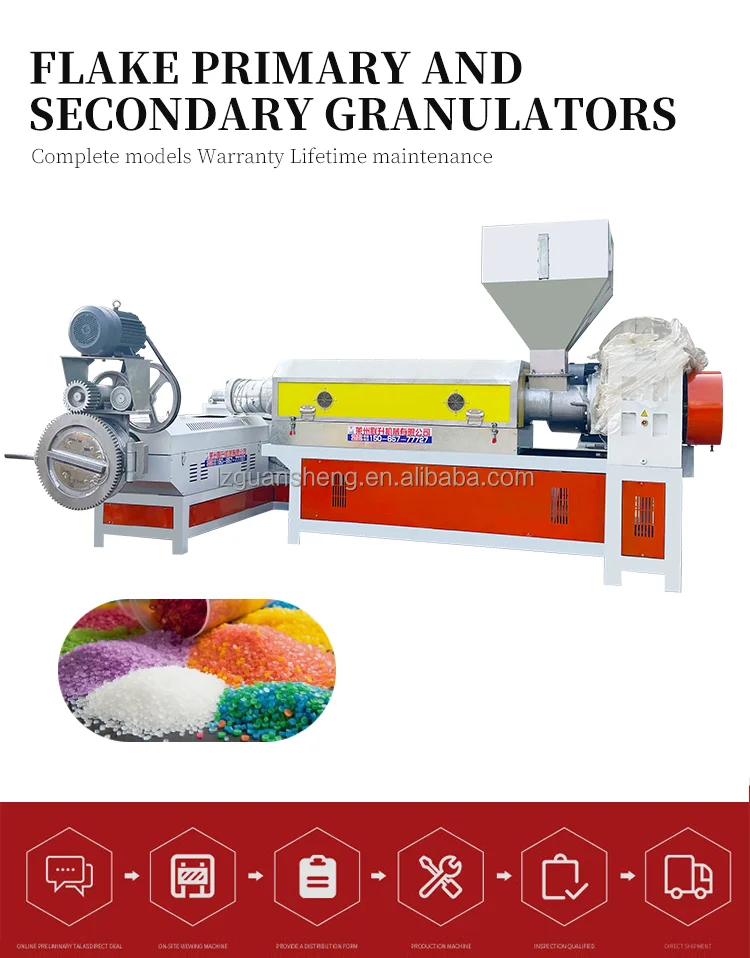 Plastic Granule Raw Material Machine Extruder Machine Plastic Recycling ...