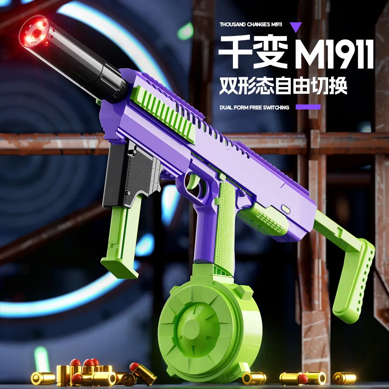 Soft Bullet Gun Glock17 Automatic Shell Throwing Pistol Rifle Special Tactical Kit Outdoor Toy ...