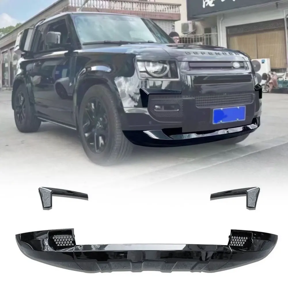 Car Front Lip Spoiler Splitter Bumper Lip kit For Land Rover Defender ...