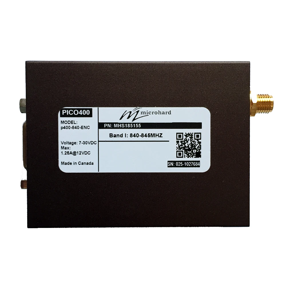 Microhard UAV Radio Modems Pico Series P400-840-ENC