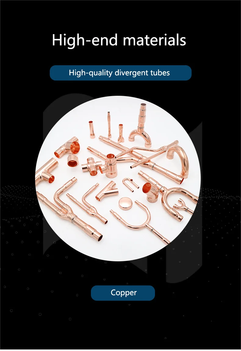 Customizable Refnet Y Joints/copper Fittings VRV/VRF Spare Parts