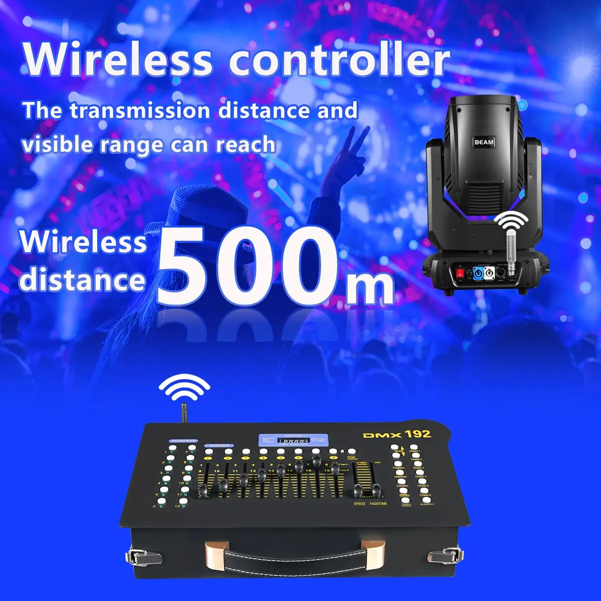 192 Channels Battery Mini Controller - Wireless DMX Console