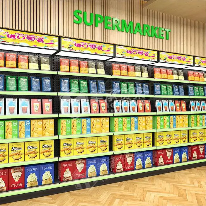Meicheng Retail Convenience Store Display Shelving Supermarket Gondola ...