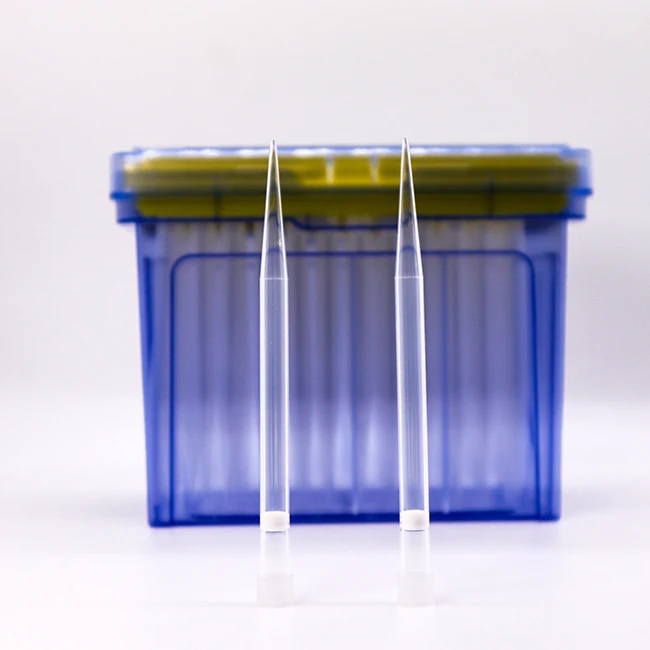 Laboratory Pipette Tips 1000ul With Graduation Filtered Sterile Pipette ...