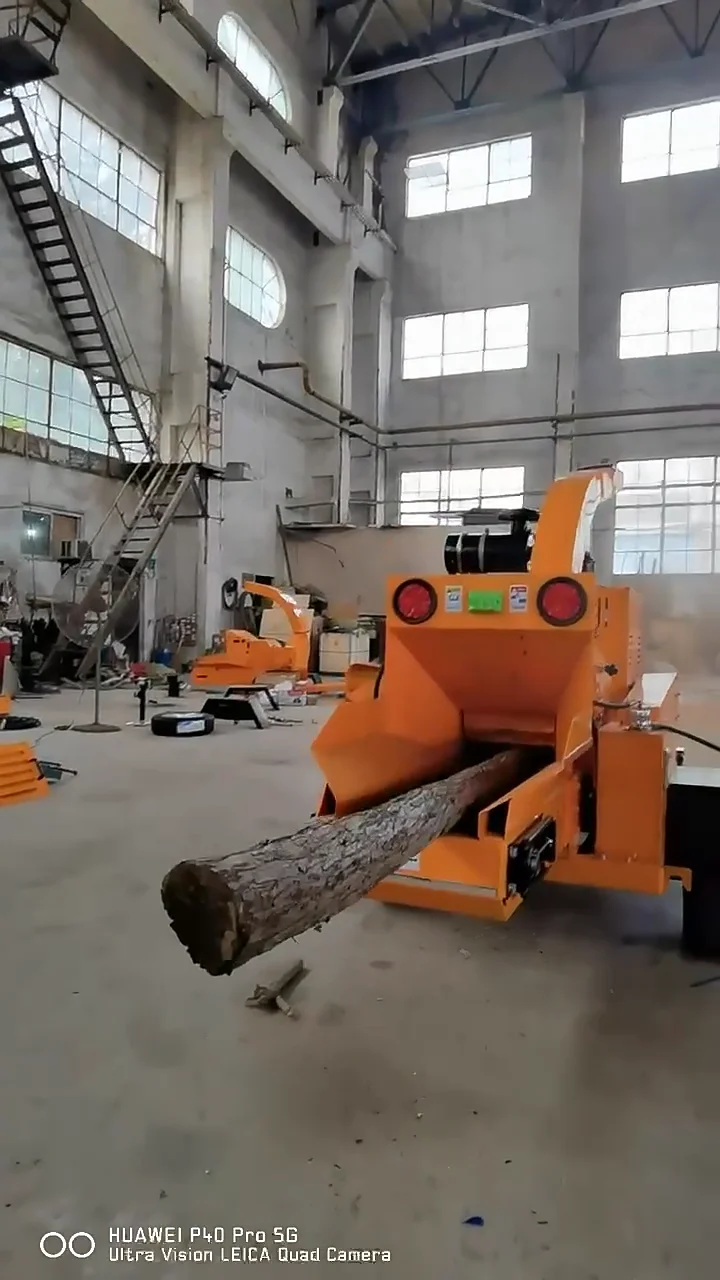 Diesel Wood Chipper High-power Automatic Wood Chip Making Machine ...