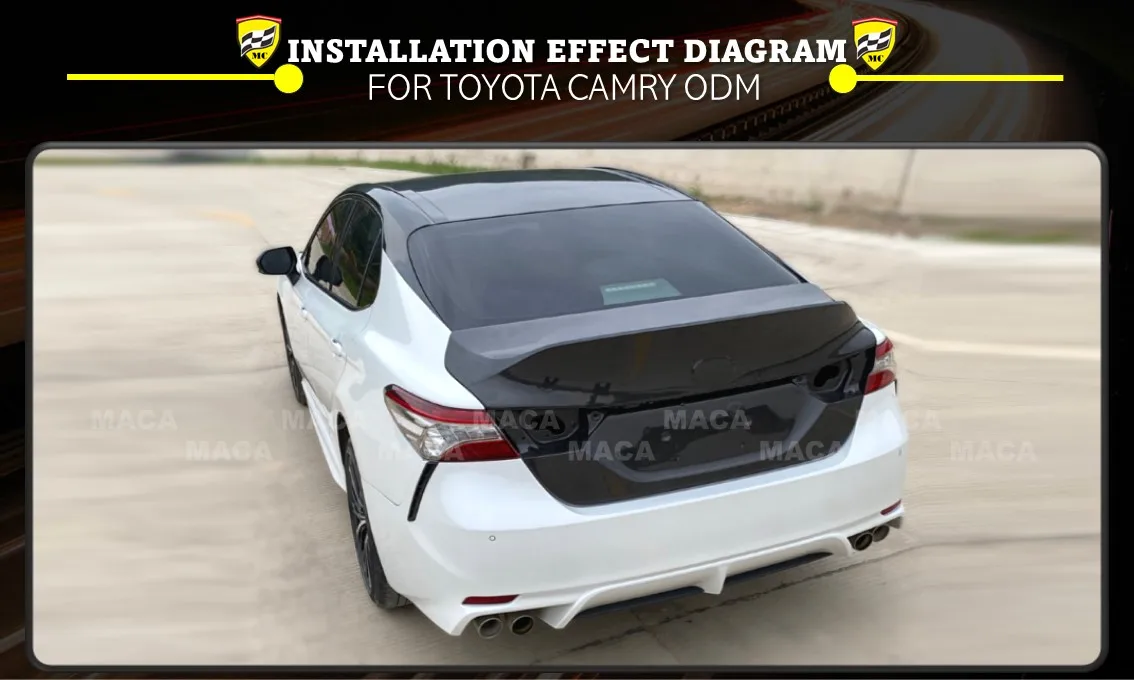Toyota Camry Carbon Fiber Rear Trunk - CSL Style 2018-2023