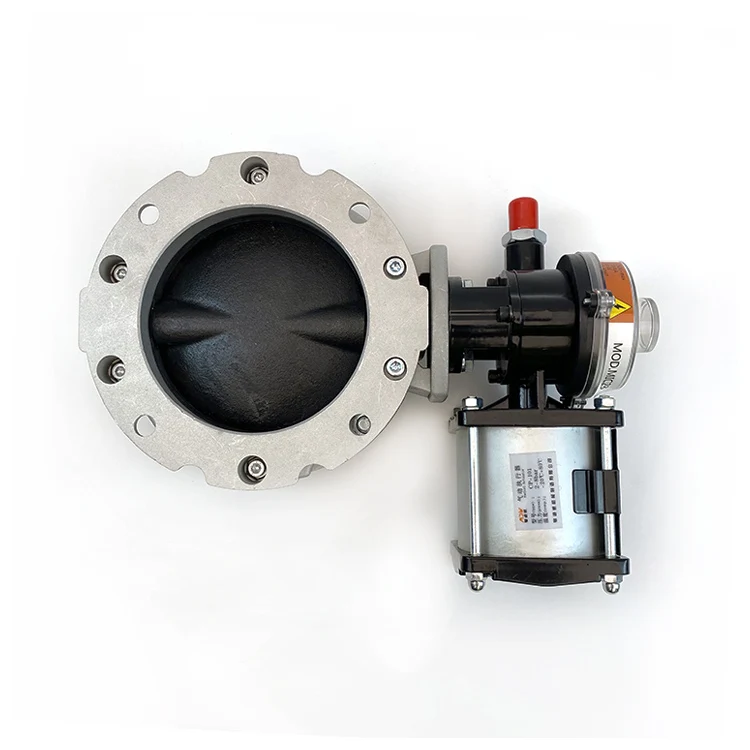 Dn150 Pneumatic Actuator Butterfly Valve Cast Iron Valve Powder ...