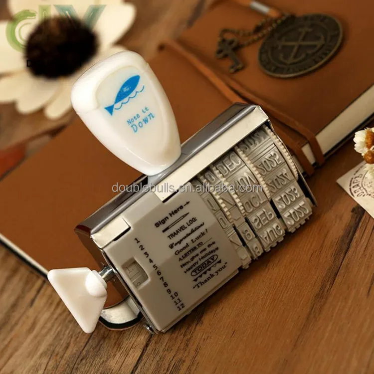 English Alphabet Number Symbol Rolling Wheel Stamp Multi-function Diy ...