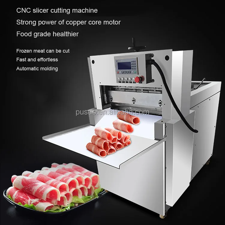 Frozen Meat Slicing Machine Mutton Rolls Meat Slicer Frozen Meat Cutter ...