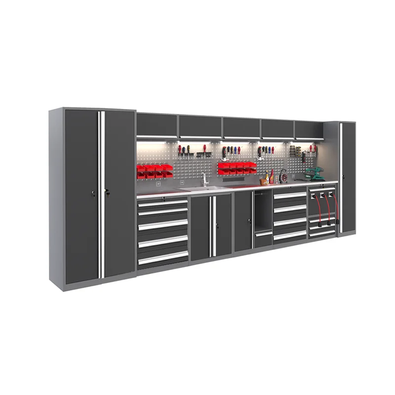 Heavy Duty Garage Workbench Tool Cabinet - Modular Steel Storage ...