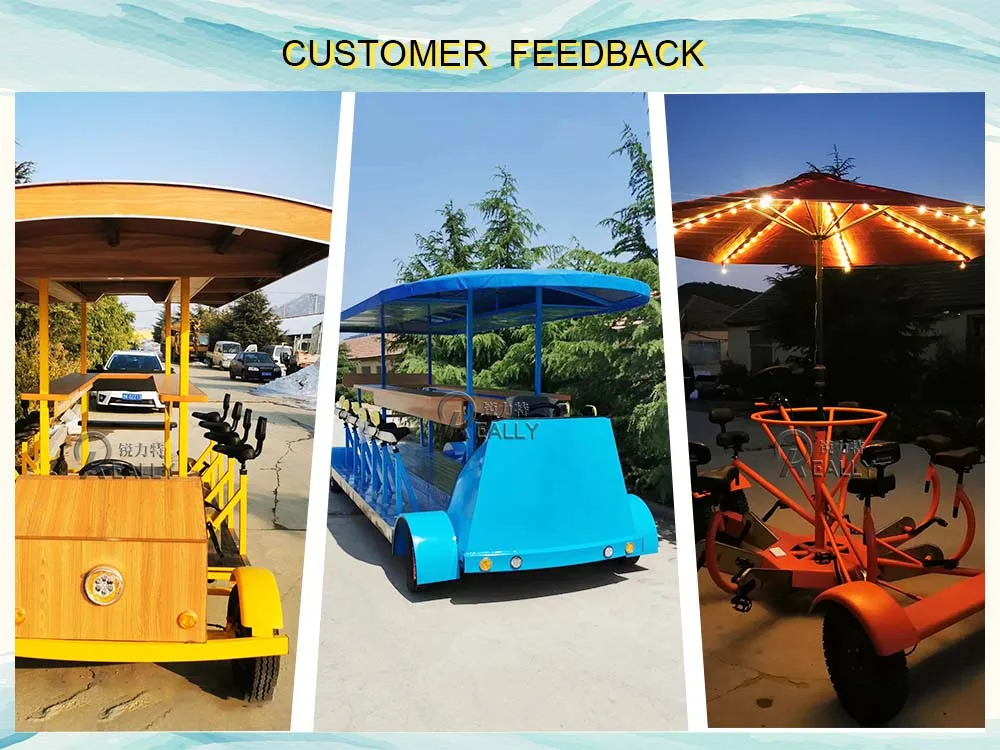 Luxury Electric Pedal-Riding Beer Bike Upgrade - Party Mobile Bar