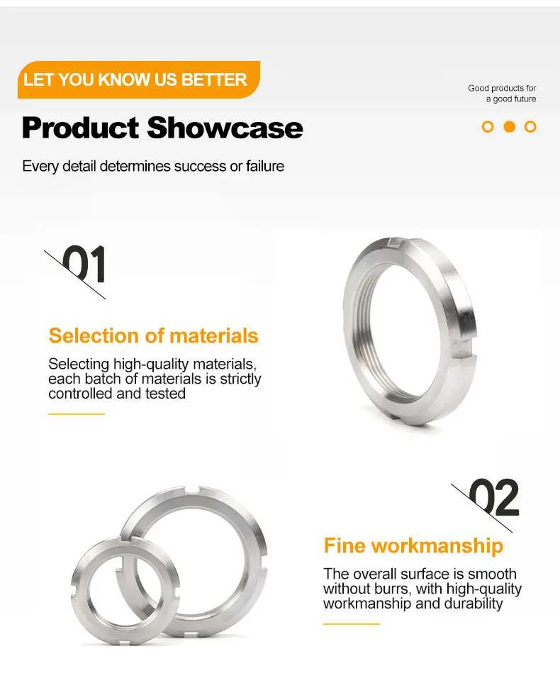 Din70825 Km Precision Din1804 Slotted Radial Shaft Lock Nut Din981 ...