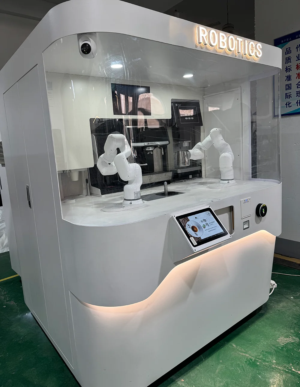 Coffee Robot Kiosk Ai Robot Coffee Vending Machine Fully Automatic ...