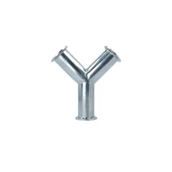 Stainless Steel 304 Y Customizable Sanitary Ss Fittings Clamp Wyes Tee - Buy Ss Pipe Fittings ...