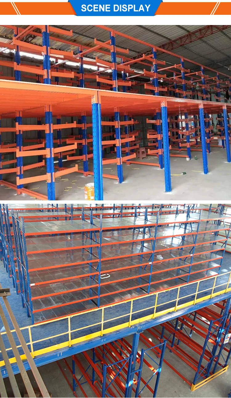 Warehouse Stacking Racks Shelves Mezzanine Floor Shelving Rack For ...