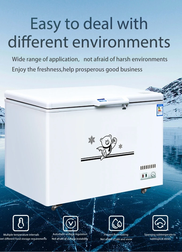 Refrigeration Equipment Horizontal Chest Type Freezer Durable And ...