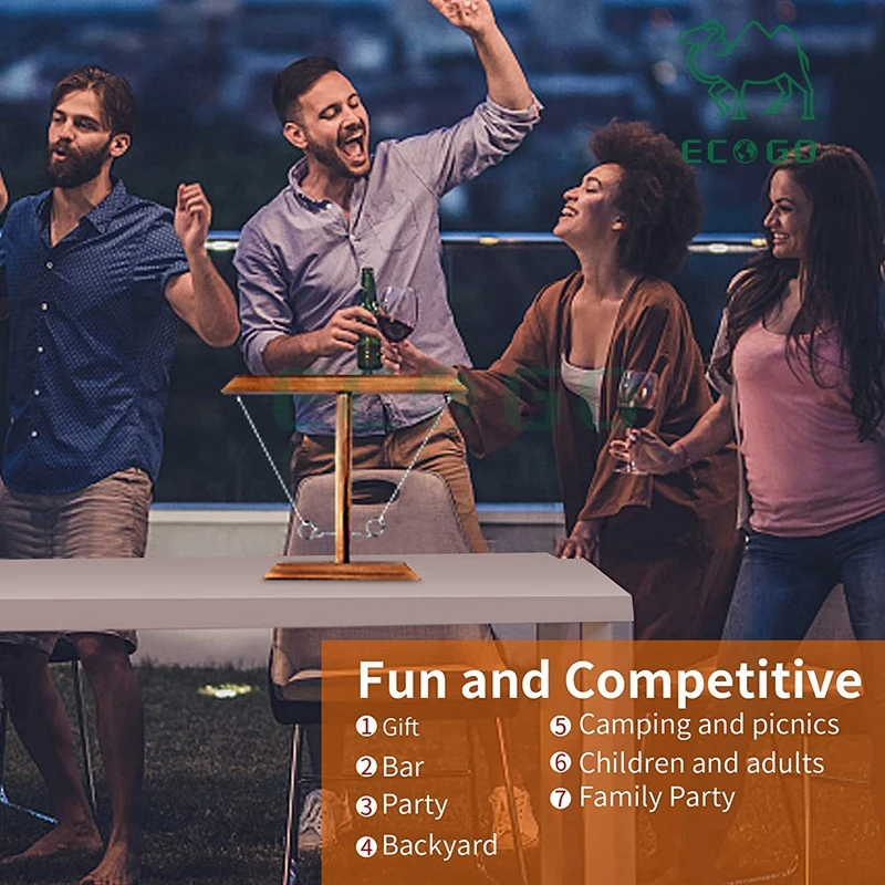 Large Ring Toss Game For Adults Kids Hook And Ring Toss Game With Shot ...