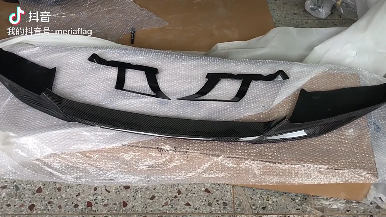 Carbon Fiber Front Bumper Lip Spoiler For Bmw X6 F16 M Sport 4door 2015 ...