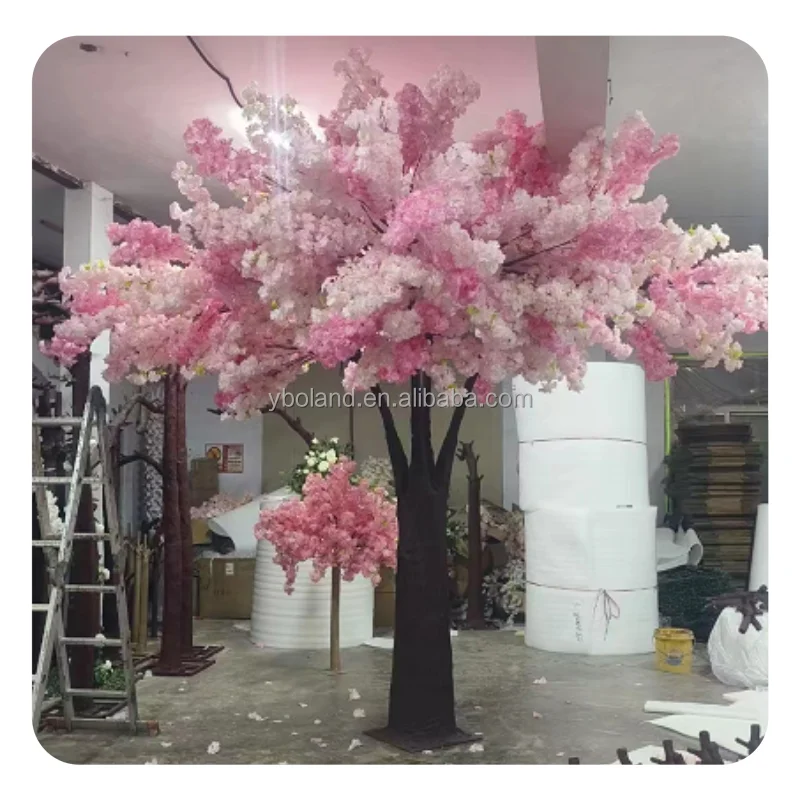 Event Decor Direct Tall Faux Sakura Flower Handmade Tree