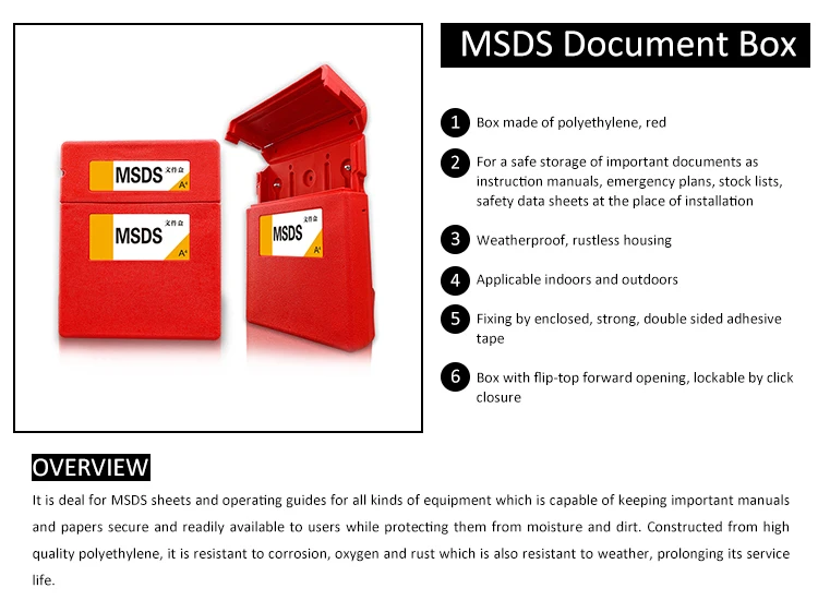 Wall Mounted Chemical Safety Msds Document For Chemical File Management ...