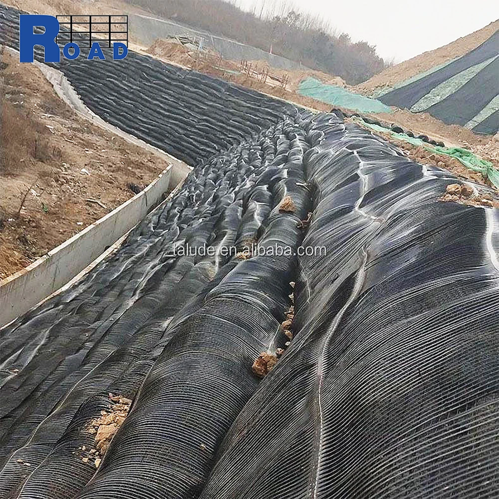 Plastic Pp Uniaxial Geogrids Retaining Wall Road - Buy Highway Railway ...