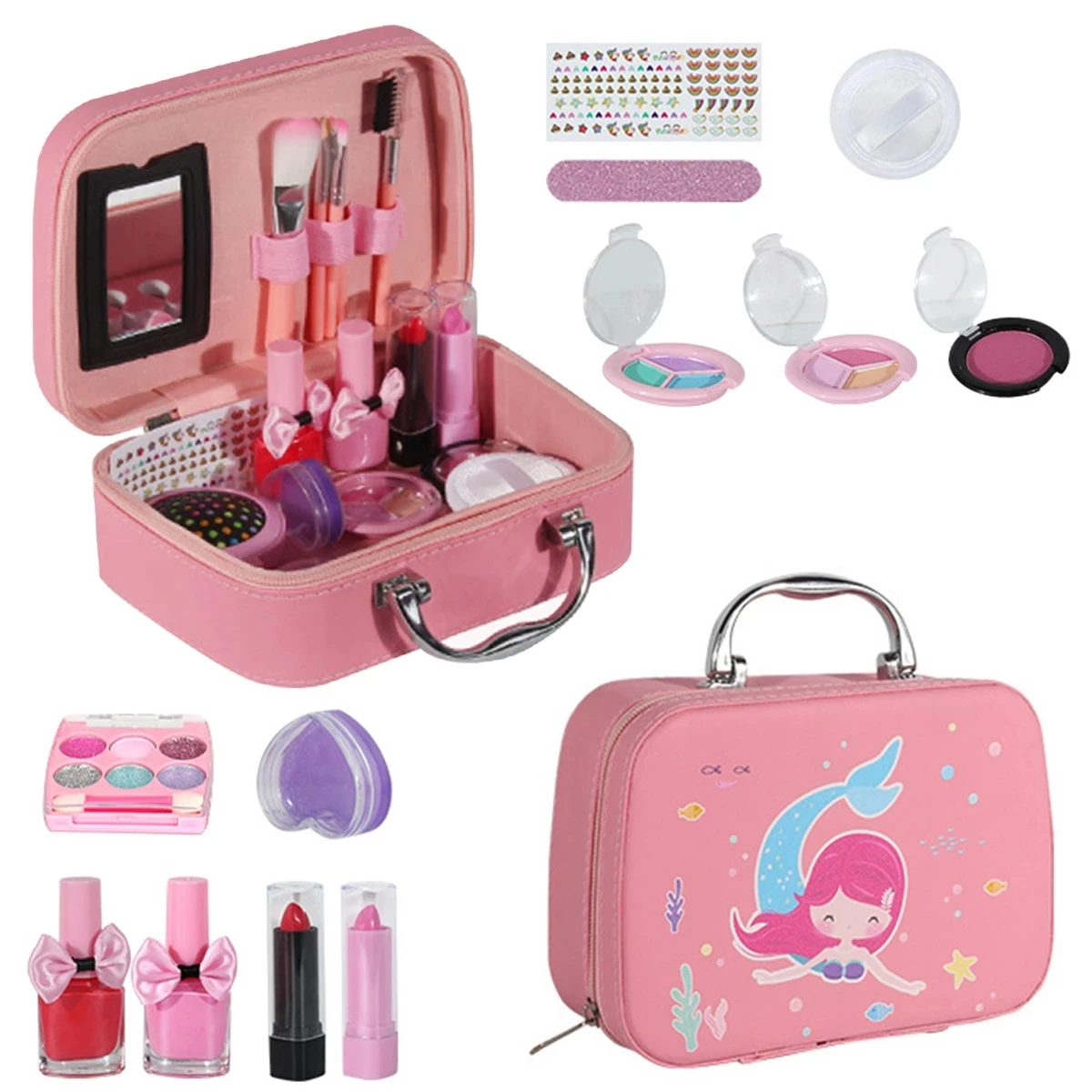 Kids Makeup Kit For Girls Safety Bpa-free Girls Make Up Washable Non ...