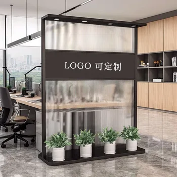Interiorled Light Luxury Office Vestibule Partition Panels Stainless ...