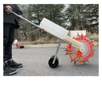 Mini Seederhand Push Rotary Drum Precision Small Seed Corn Wheat ...