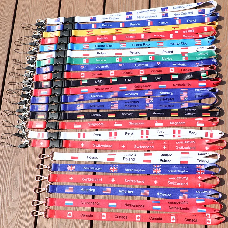 China Lanyards Manufacturer Wholesale Sublimation Polyester Custom ...