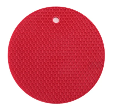 8mm Thick Round Honeycomb Silicone Placemat Washable Insulation Pot ...