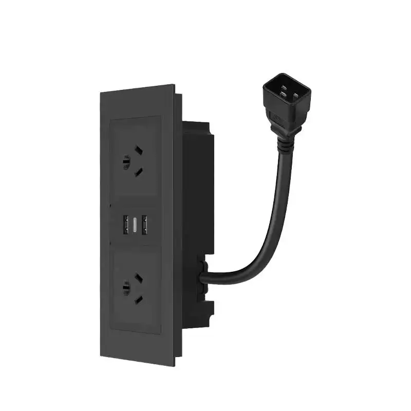Oswell Desktop Double Power Point Wall Socket Hotel Socket 2 Gang ...