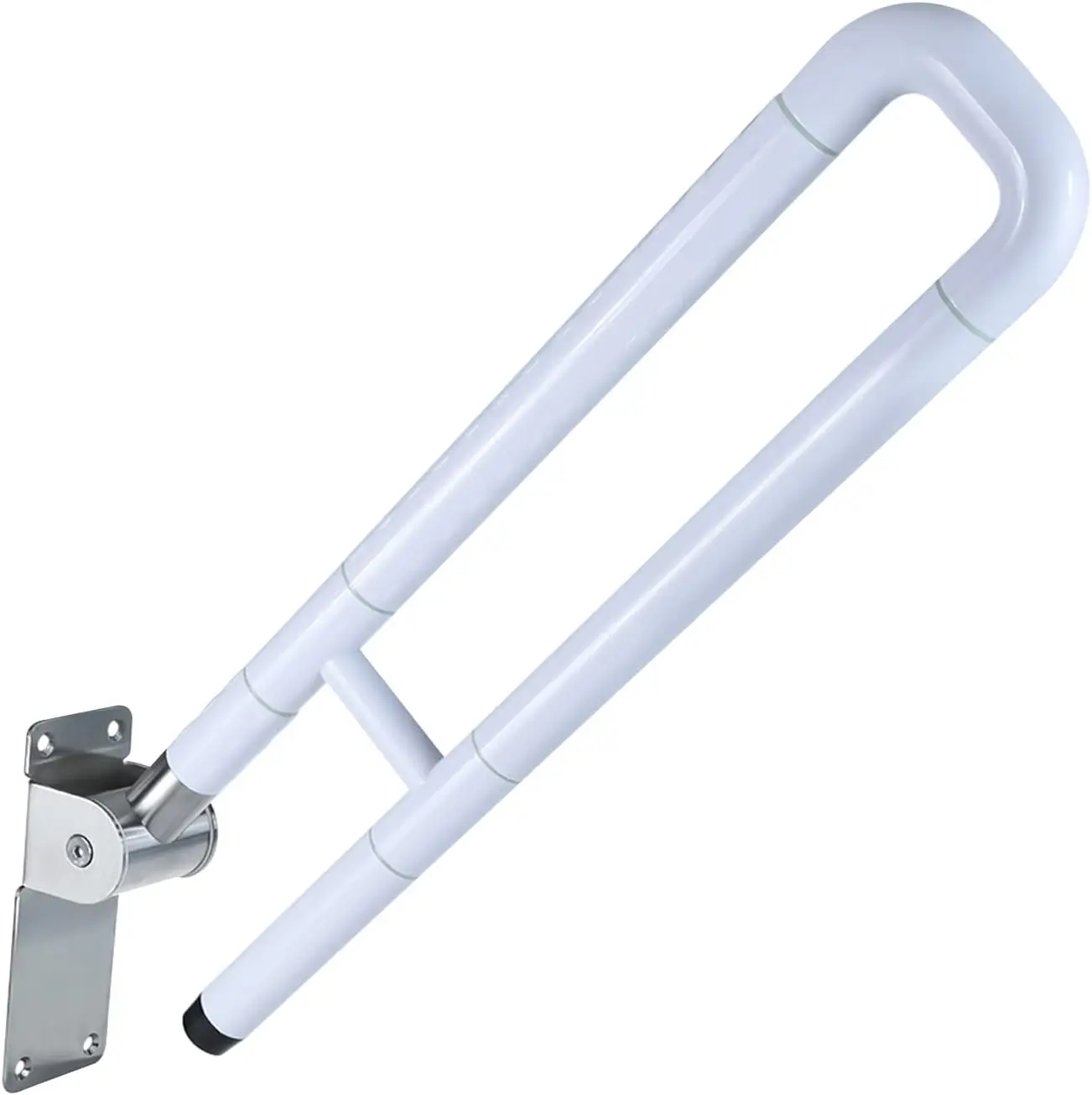 U shape fold up plastic and stainless steel grab bar ABS nylon bathroom ...