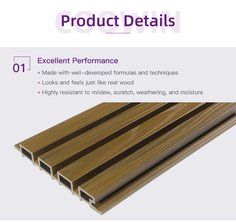 WPC Fluted Wall Panels - Durable, Eco-Friendly Outdoor Cladding