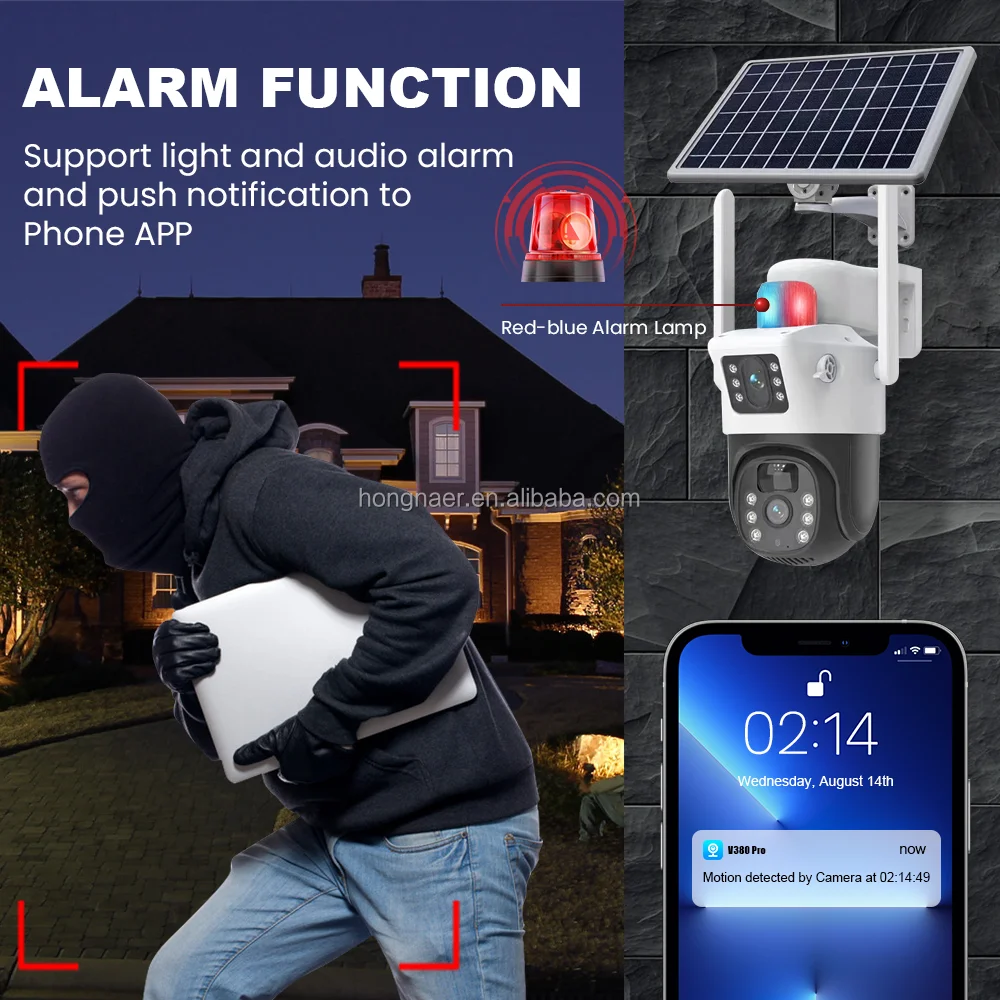 Eseecloud V380 Pro Solar Powered Surveillance Camera