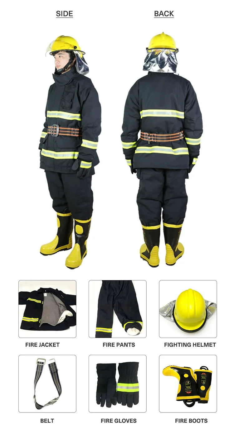Orange,Light Yellow Color Nfpa1971 Nomex Fire Fighting Suit - Buy Fire ...