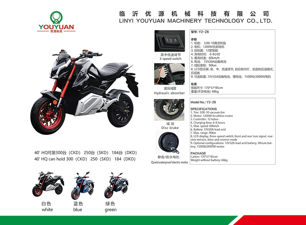 Collection Of Motorcycle Styles 1000w 2000w Motor 2 Wheel Electric ...