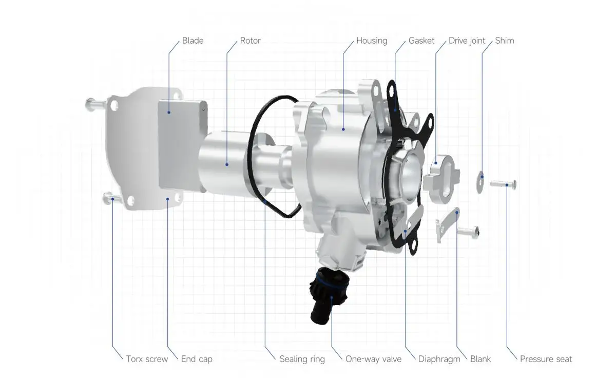Brake Vacuum Pump Lr082226 Lr060475 Lr010690 Lr048796 Aj811465 Aj813786 ...