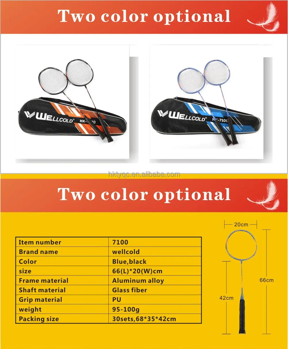 Professional Design Glass Fiber Badminton Racket For Outdoors - Buy ...
